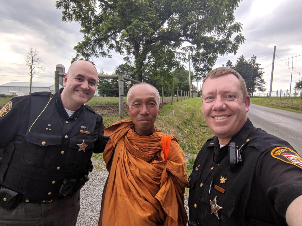 Buddist Monk Caught Crossing Ohio on a 3,000 Trip Journey - Scioto Post