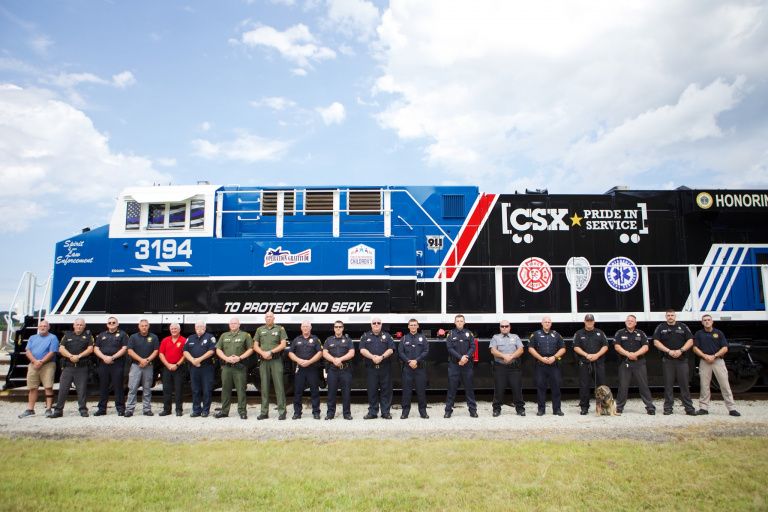 CSX Releases Custom Trains to Commemorate Police, Fire and Military ...