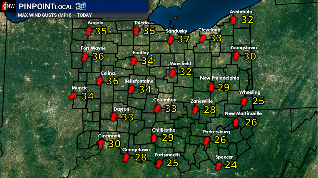 WEATHER: Clearing Skies, Windy Conditions Today - Scioto Post