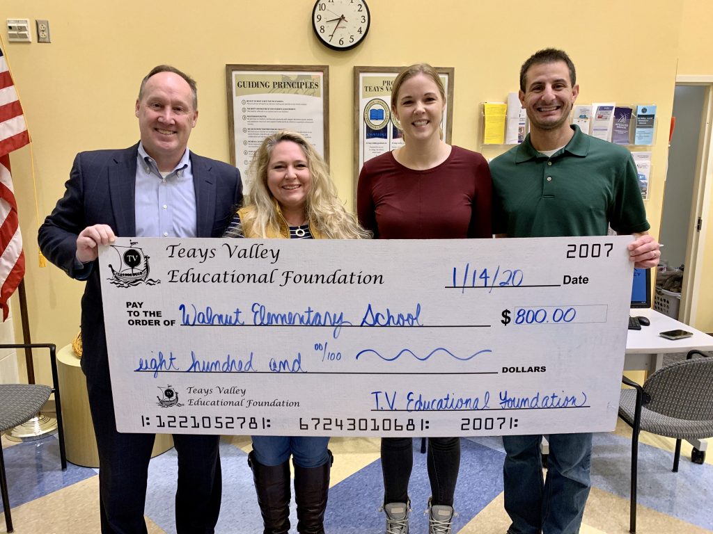 Teays Valley Educational Foundation Awards $800 Grant to Walnut ...