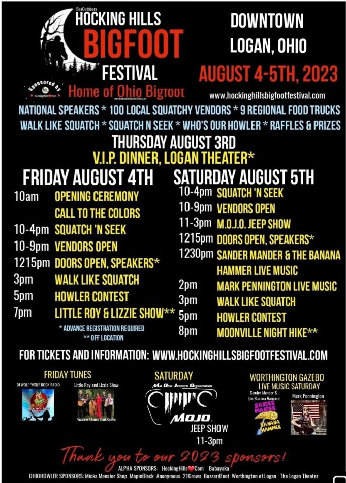 Hocking Hills Bigfoot Festival Returns in August - Scioto Post