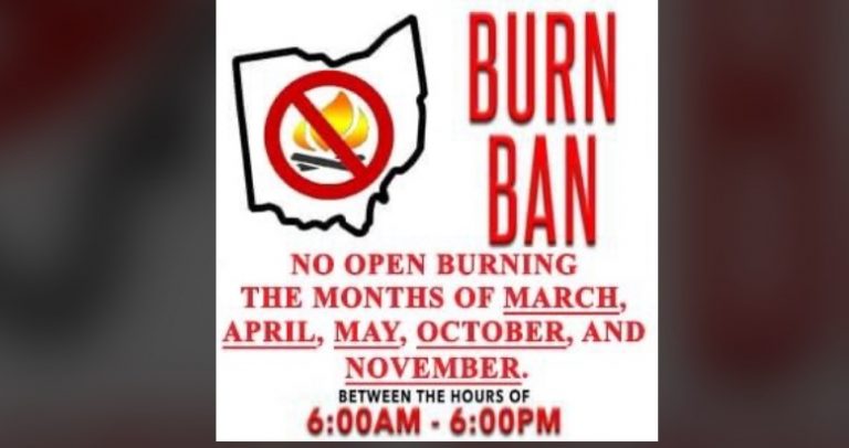 Ohio Burn Ban Goes into Affect Starting Today - Scioto Post