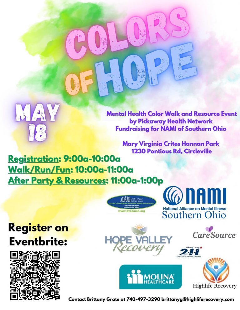 Pickaway County - First Annual Colors of Hope Walk/Run Event Set to ...