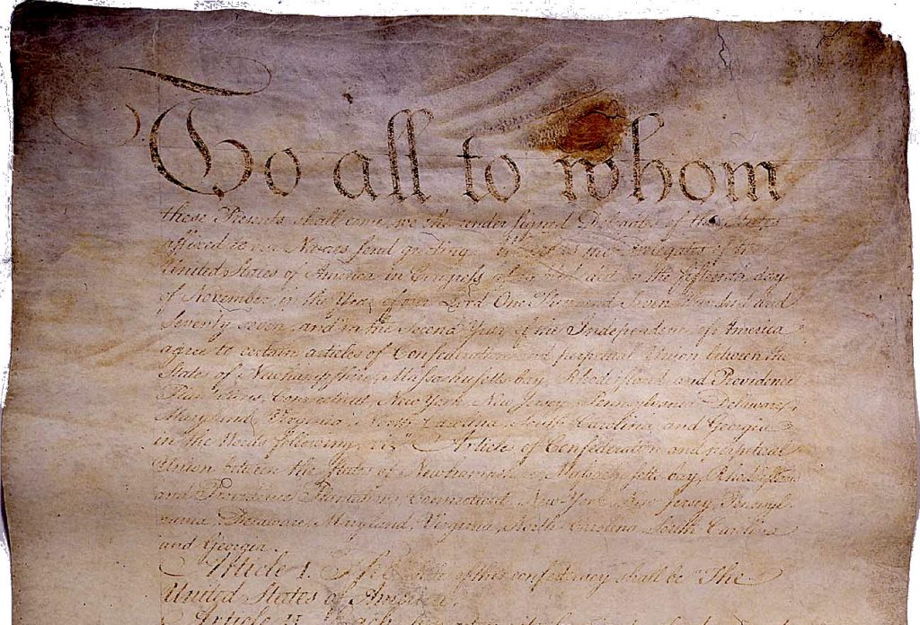 Constitution Minute: The Articles of Confederation, the Proto ...