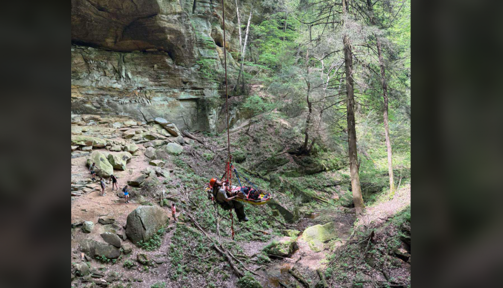 Woman Rescued After 15-Foot Fall in Hocking Hills Ravine - Scioto Post