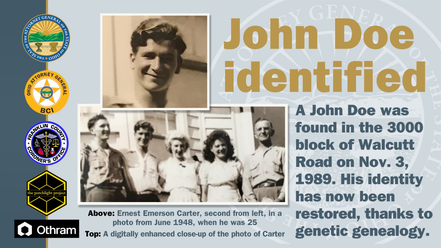 36-Year-Old Franklin County John Doe Identified as Ernest Emerson ...