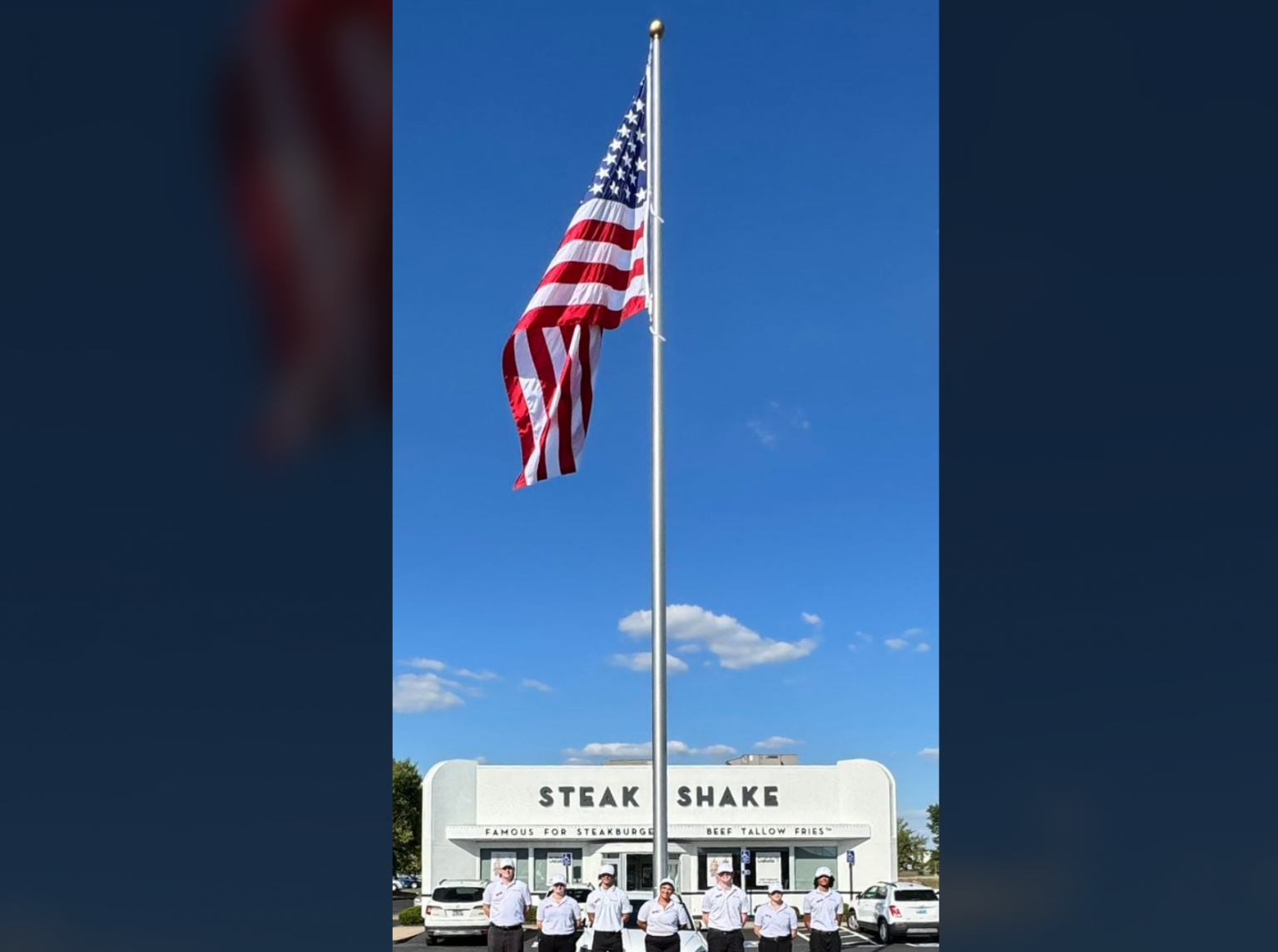 Steak ‘n Shake Begins Installation of Tallest American Flags at Its ...