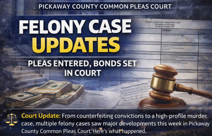 Pickaway County Common Pleas Court: Pleas Entered, Bonds Set in ...